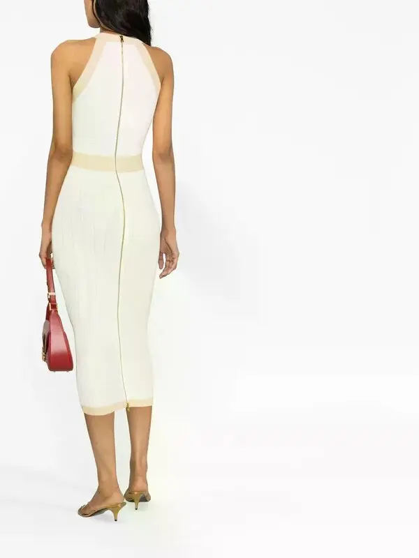 Balmain Button-detail Knitted Dress