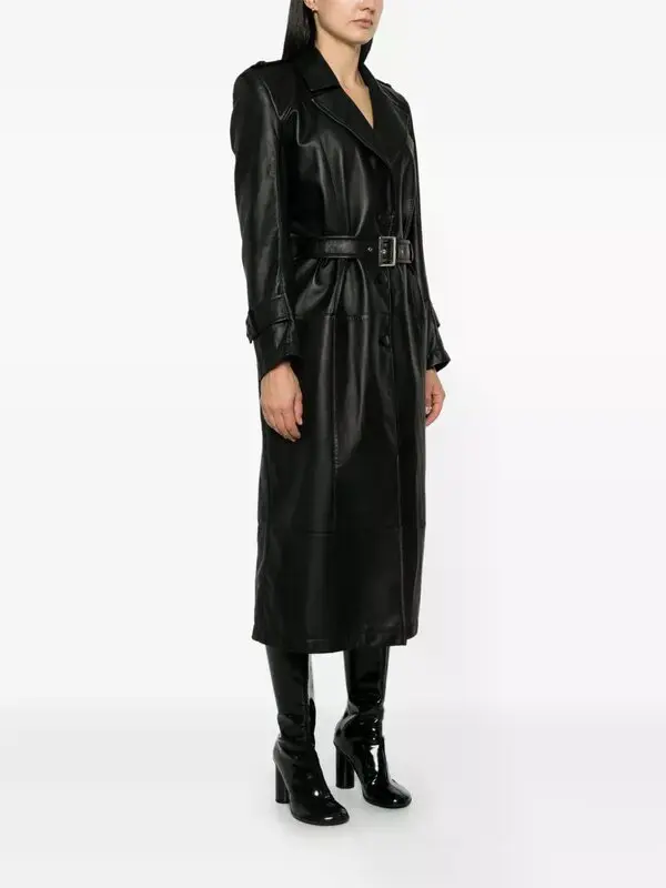 MITILIANE COUTURE Nappa Leather Trench Coat