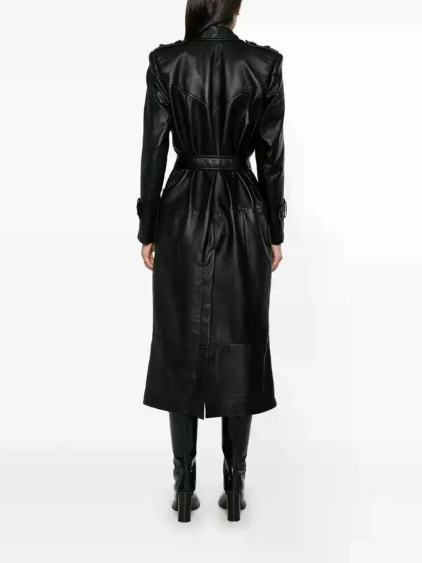 MITILIANE COUTURE Nappa Leather Trench Coat