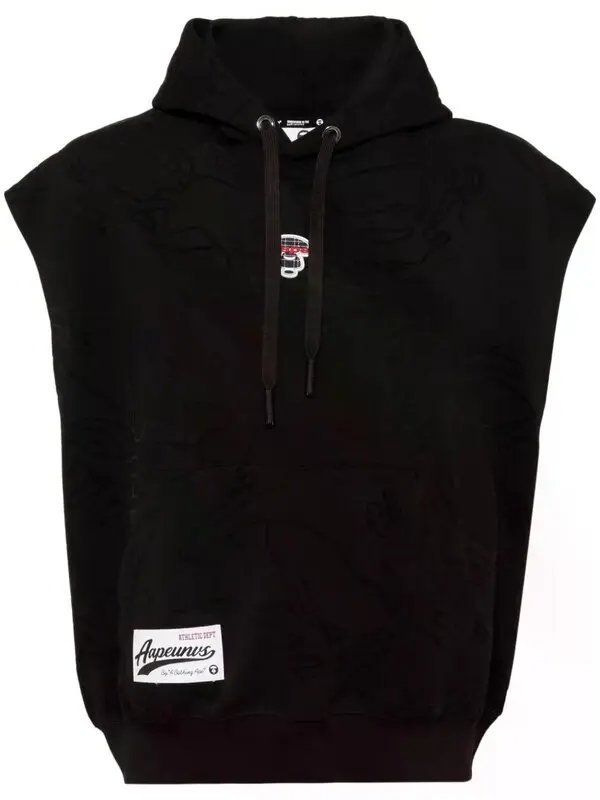 AAPE BY *A BATHING APE Patterned Hoodie - Black