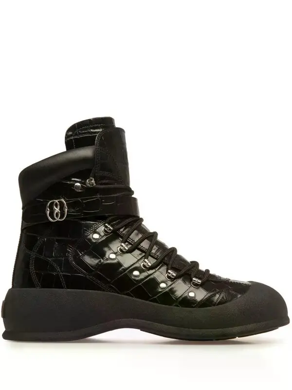 Bally Clyff Crocodile-embossed Boots