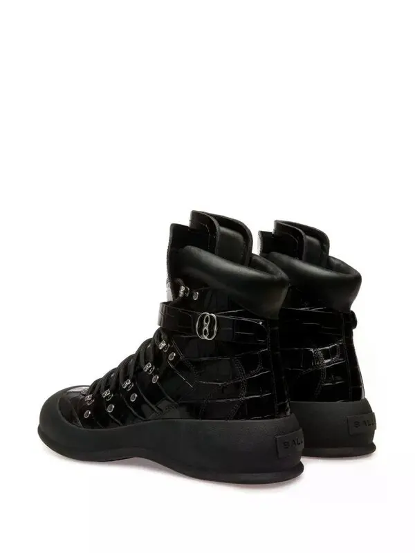Bally Clyff Crocodile-embossed Boots