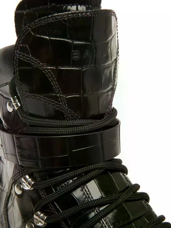 Bally Clyff Crocodile-embossed Boots