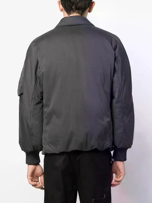 Burberry Embroidered-logo Bomber Jacket