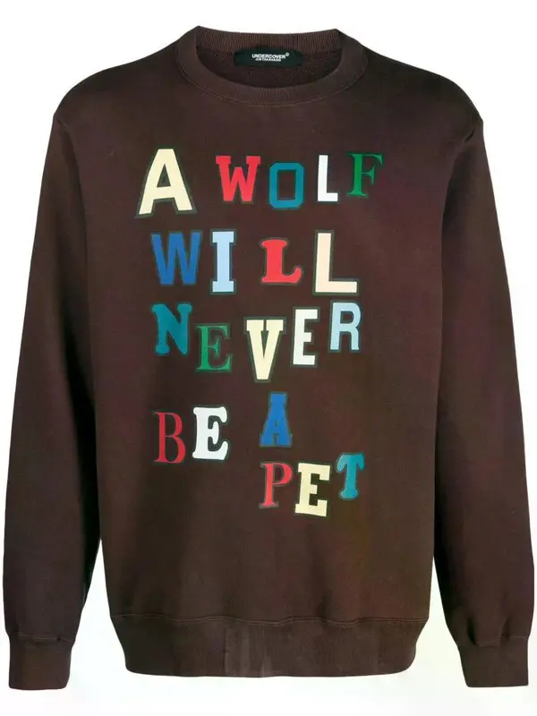 UNDERCOVERISM Slogan-print Cotton Sweatshirt