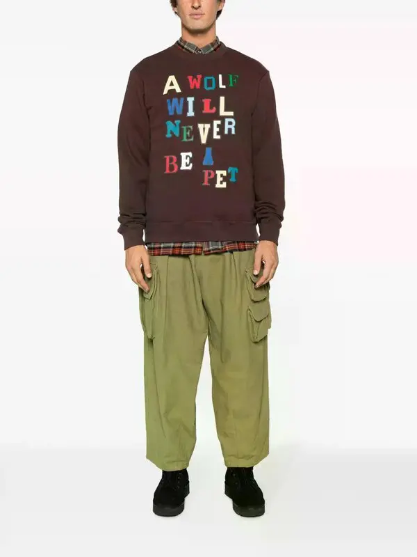 UNDERCOVERISM Slogan-print Cotton Sweatshirt