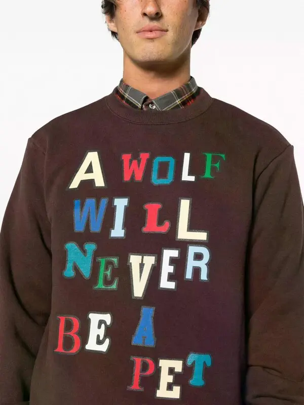 UNDERCOVERISM Slogan-print Cotton Sweatshirt