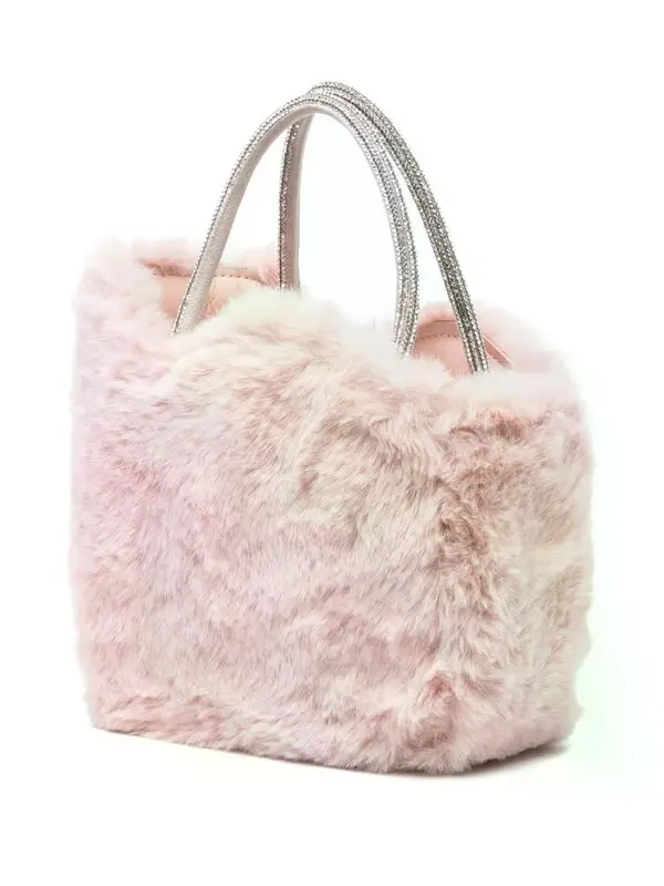 LE SILLA Micro Ivy Faux-fur Tote Bag - Pink