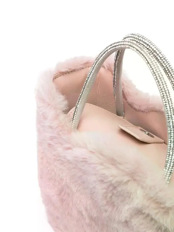 LE SILLA Micro Ivy Faux-fur Tote Bag - Pink