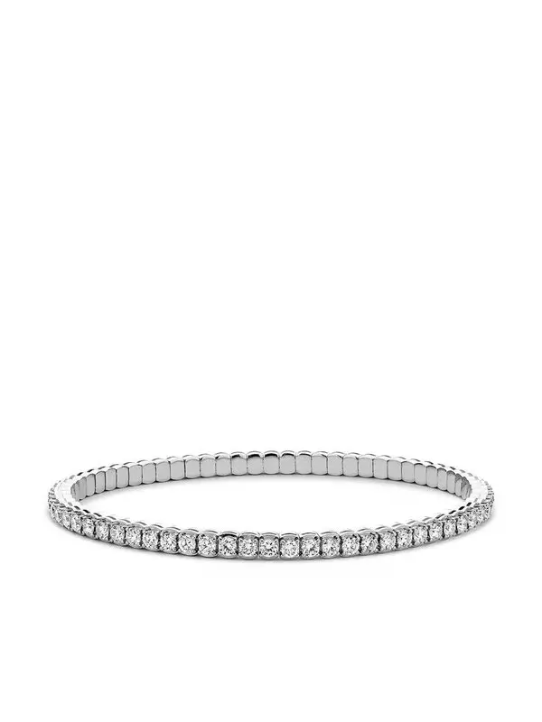 PRAGNELL 18kt White Gold Diamond Expandable Bracelet - Silver