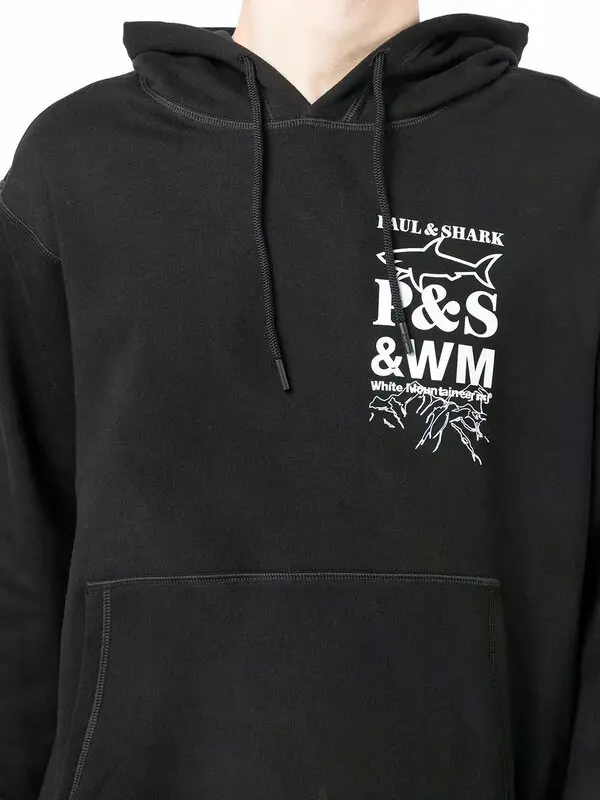 WHITE MOUNTAINEERING Logo-print Cotton Hoodie