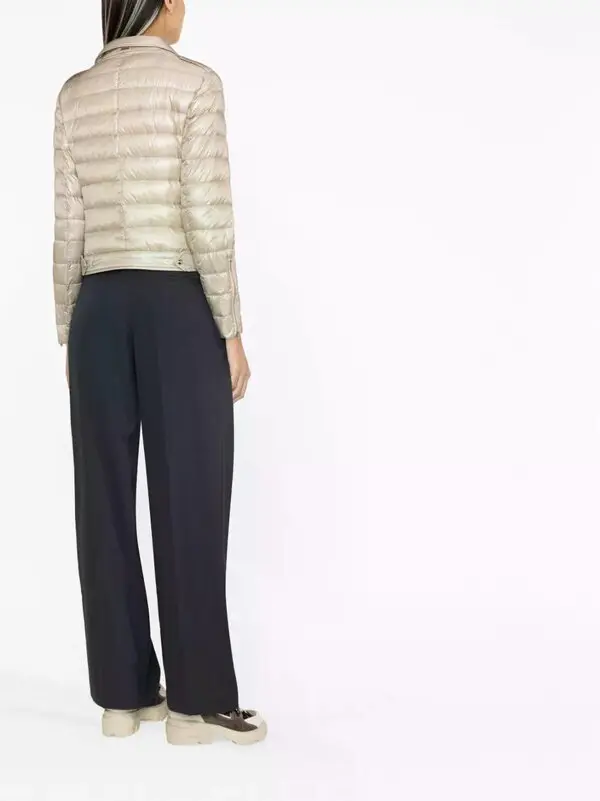 Herno Quilted Zip-up Jacket - Neutrals