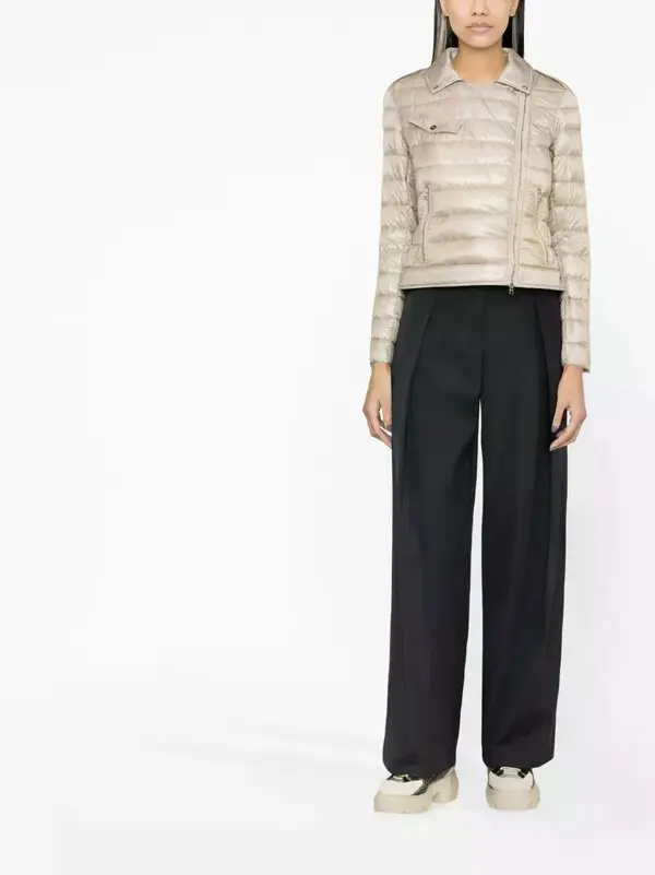 Herno Quilted Zip-up Jacket - Neutrals