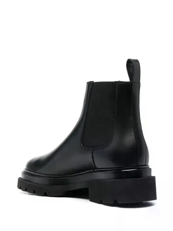 Santoni Calf Leather Chelsea Boots