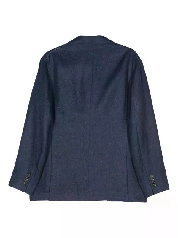 Brunello Cucinelli Single-breasted Linen Blend Blazer