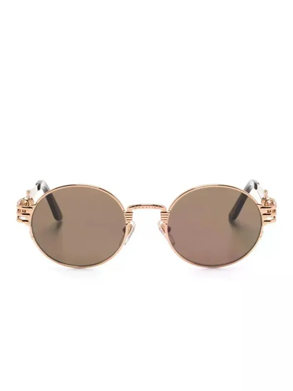 JEAN PAUL GAULTIER Round-frame Sunglasses - Gold