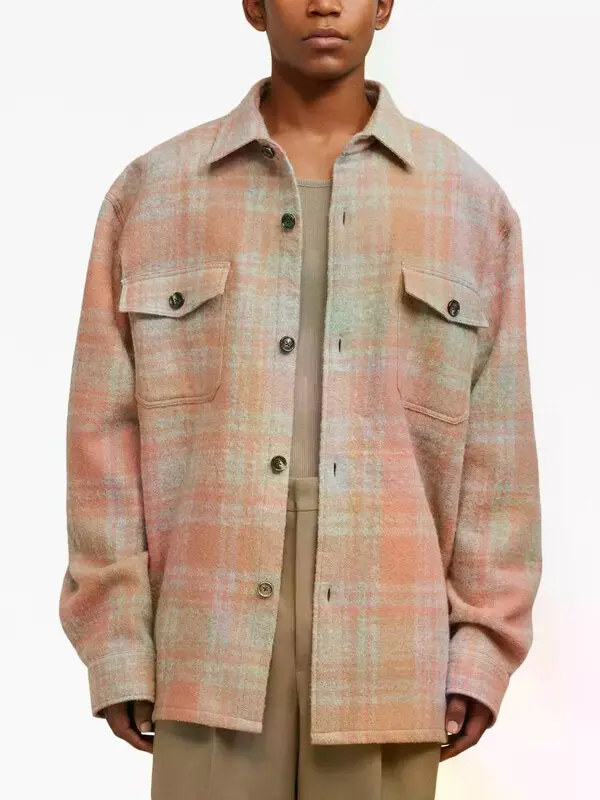 AMI Paris Maxi Checked Overshirt