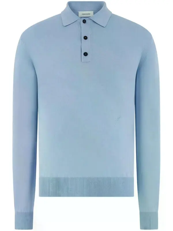 FERRAGAMO Logo-embroidered Polo Shirt