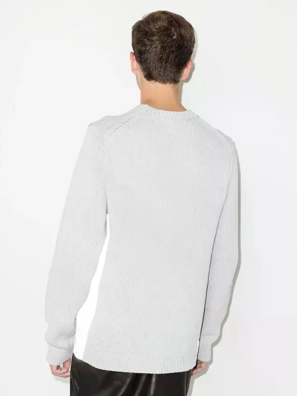 Helmut Lang Ribbed-knit Panelled Jumper