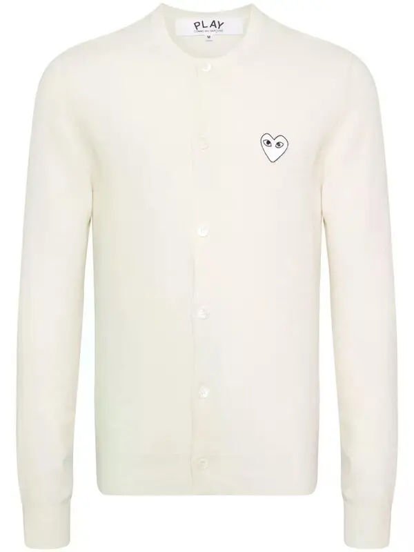 Play Comme Des Garcon Wool Cardigan