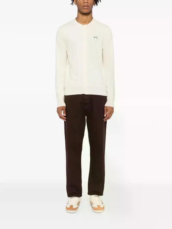 Play Comme Des Garcon Wool Cardigan