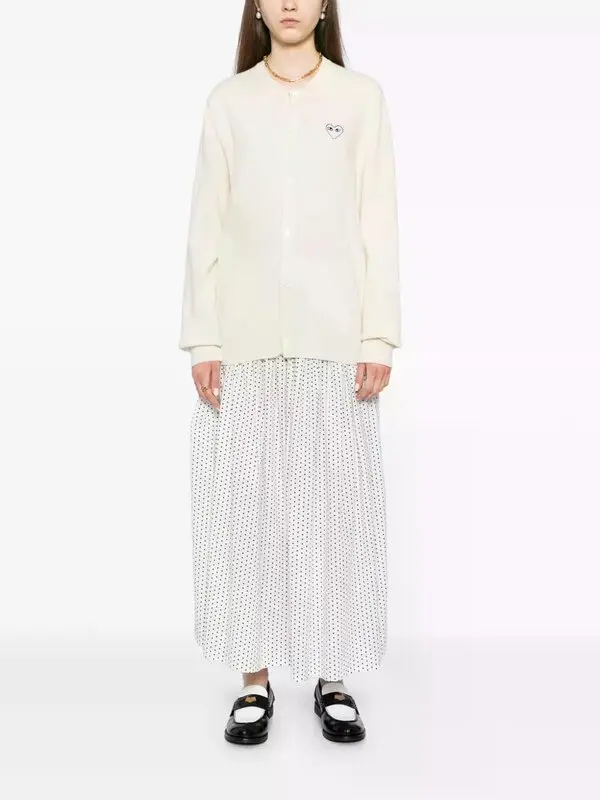 Play Comme Des Garcon Wool Cardigan