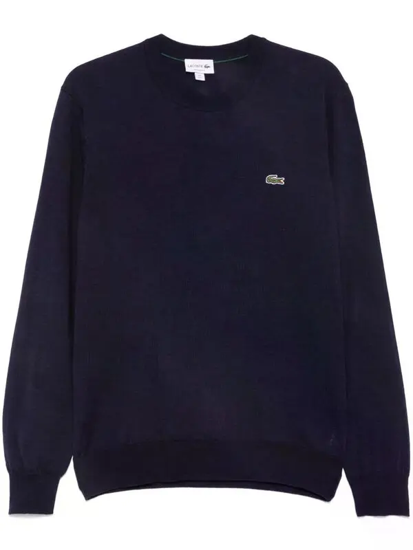 Lacoste Logo-embroidered Wool-blend Sweater