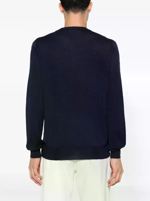Lacoste Logo-embroidered Wool-blend Sweater
