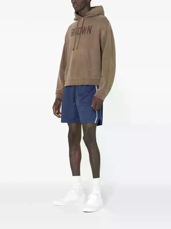 John Elliott Stripe-detail Mesh Shorts