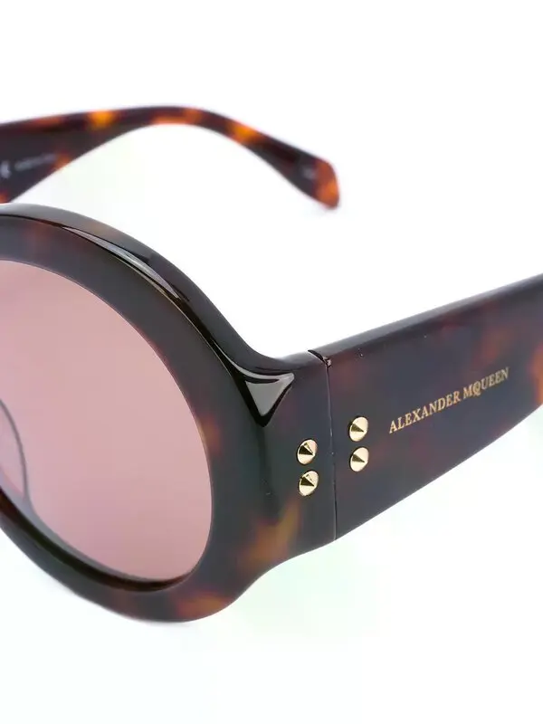 Alexander McQueen Mini Stud Round Frame Sunglasses