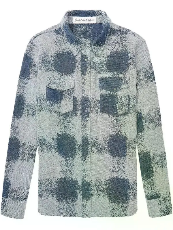 GOD'S TRUE CASHMERE Patterned Cashmere Shirt