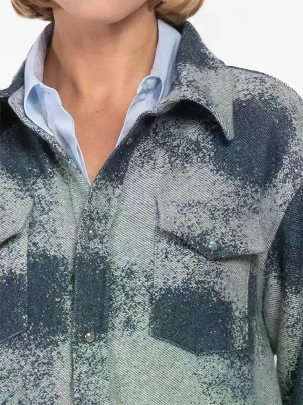 GOD'S TRUE CASHMERE Patterned Cashmere Shirt