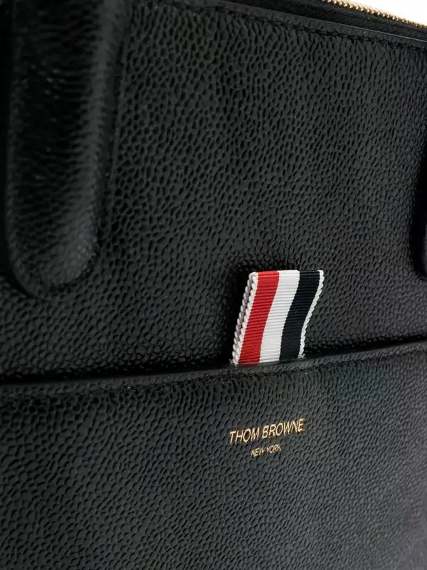 Thom Browne Grosgrain-loop Tote Bag