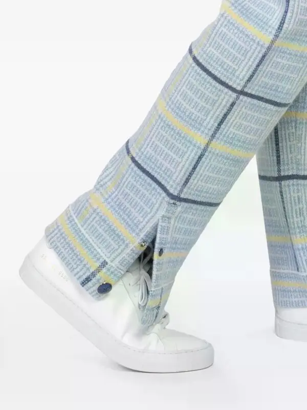 GOD'S TRUE CASHMERE Check-print Trousers