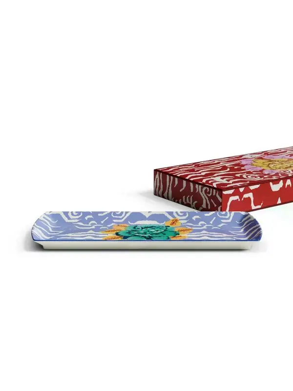 LISA CORTI Floral-print Platter