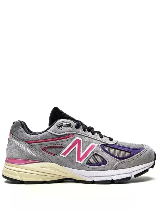 NEW BALANCE X Kith X United Arrows & Sons 990v4 Sneakers - Grey