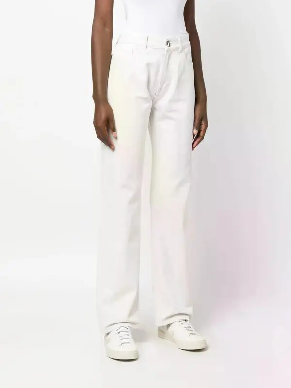 MOORER High-waist Straight-leg Jeans