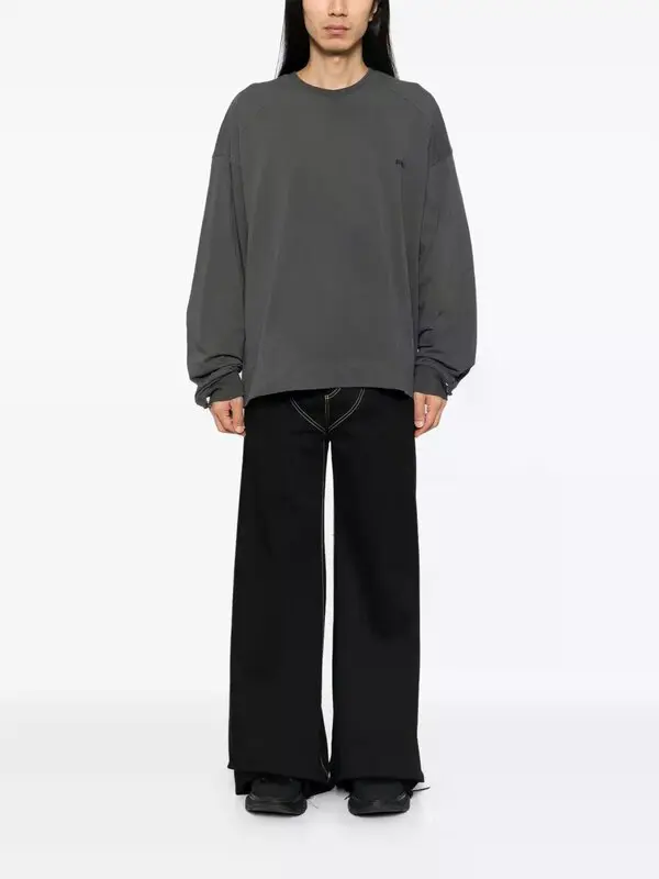 JUUN.J Logo Embroidered Sweatshirt