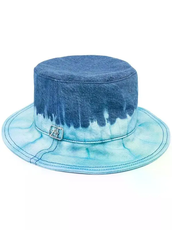 Alberta Ferretti Tie-dye Print Hat - Blue