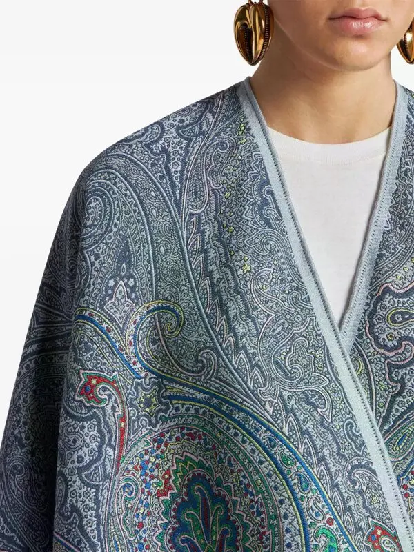 Etro Paisley Jacquard Cape