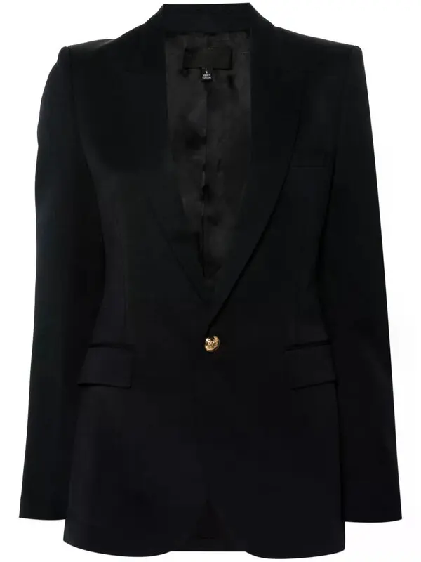 NILI LOTAN Anabel Midnight Virgin Wool Blazer