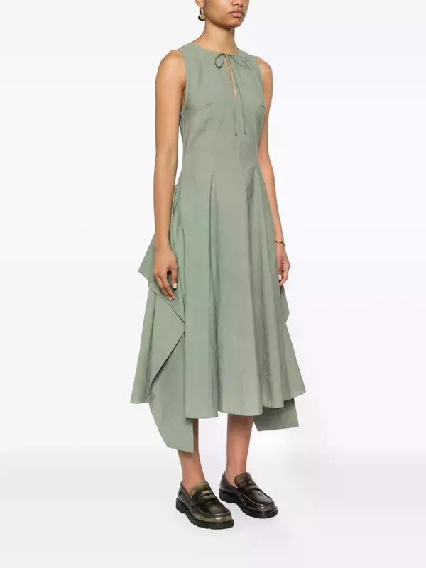 Loewe Crinkle-finish Midi Dress