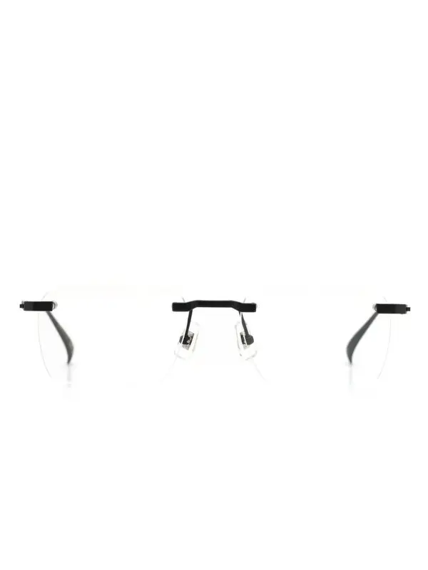 Dunhill Rimless Rectangle-lens Glasses - Black