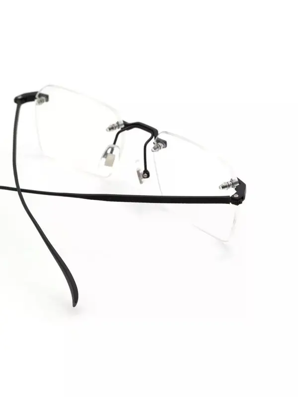 Dunhill Rimless Rectangle-lens Glasses