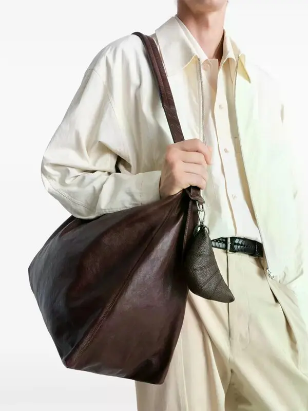 LEMAIRE Croissant Keyring - Brown
