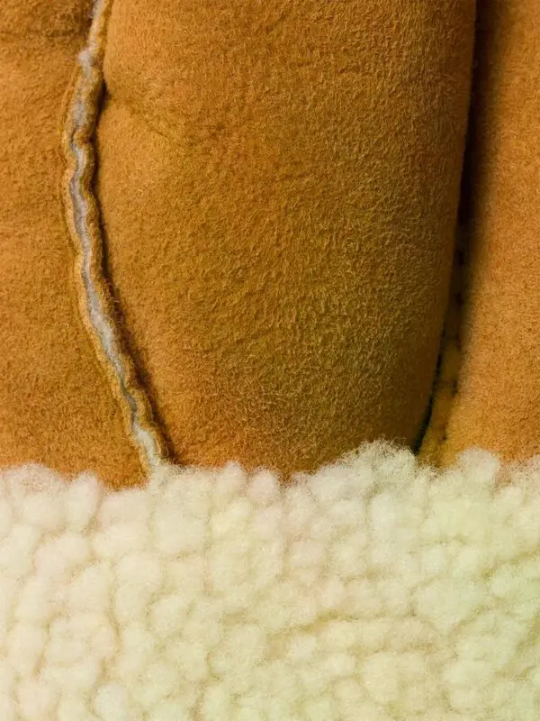 Prada Suede Mittens - Brown