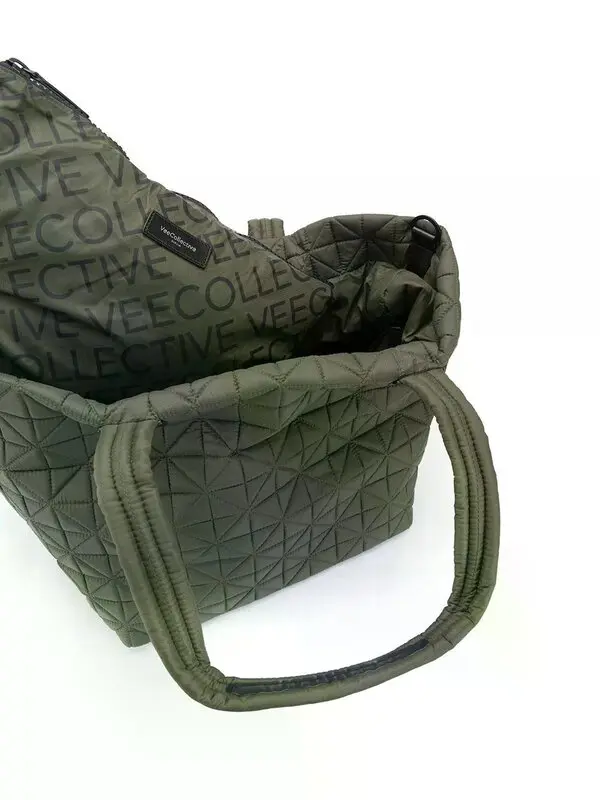 VEECOLLECTIVE Geometric Shoulder Bag - Green