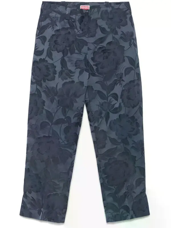 Kenzo Floral Jacquard Trousers