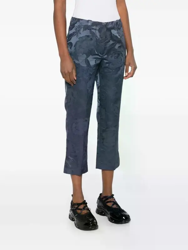 Kenzo Floral Jacquard Trousers