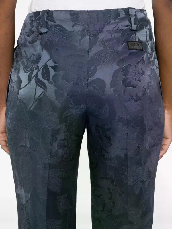 Kenzo Floral Jacquard Trousers